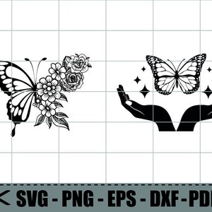Butterfly Svg Butterfly Svg Bundle Layered Butterfly Bundle - Etsy