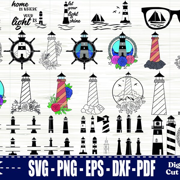 Lighthouse Svg - Etsy