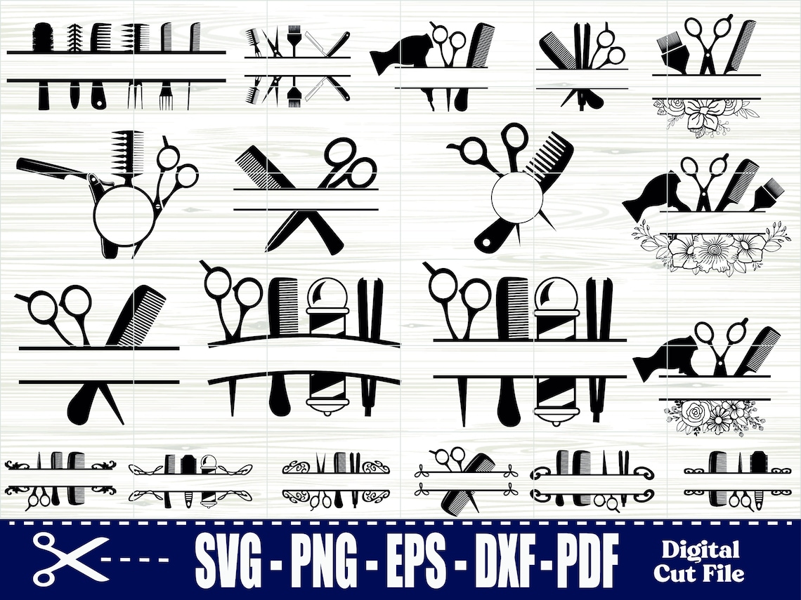 Hairdresser Svg Bundle Equipment Svg Bundle Cut Files - Etsy UK