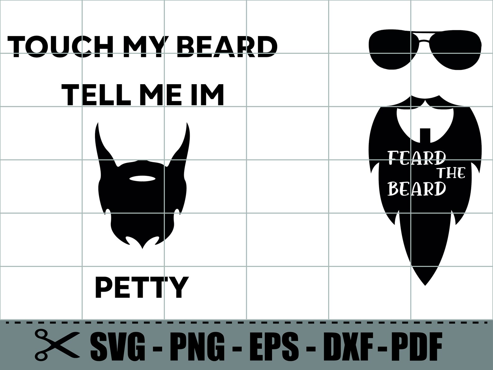 Beard SVG Bundle Mustache SVG Bundle Beard Cut File Beard - Etsy