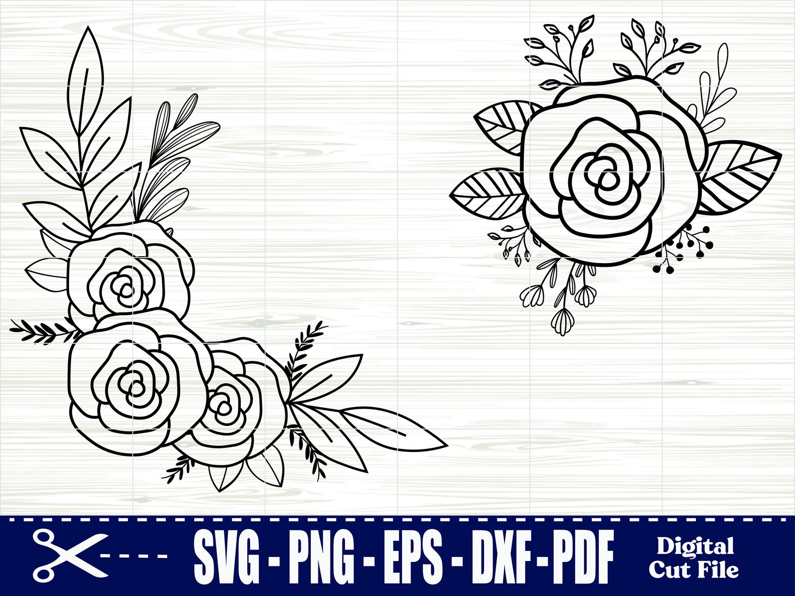 Flower SVG, Floral Svg, Floral Svg Bundle, Flower Svg Cut Files ...