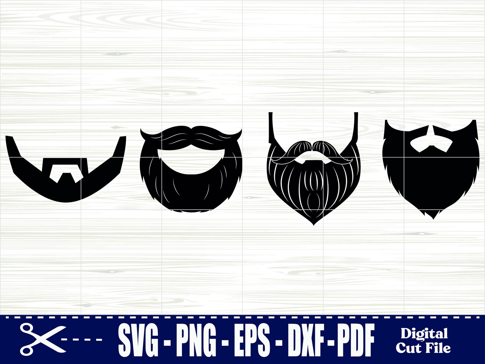 Beard SVG Bundle, Mustache SVG Bundle, Beard Cut File, Beard Clipart ...