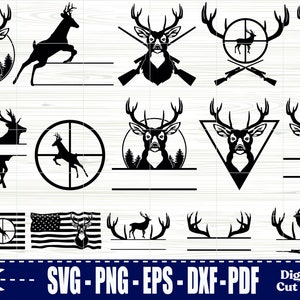Deer Bundle Svg,deer Svg,nature Deer Svg File, Mountains Svg File ...