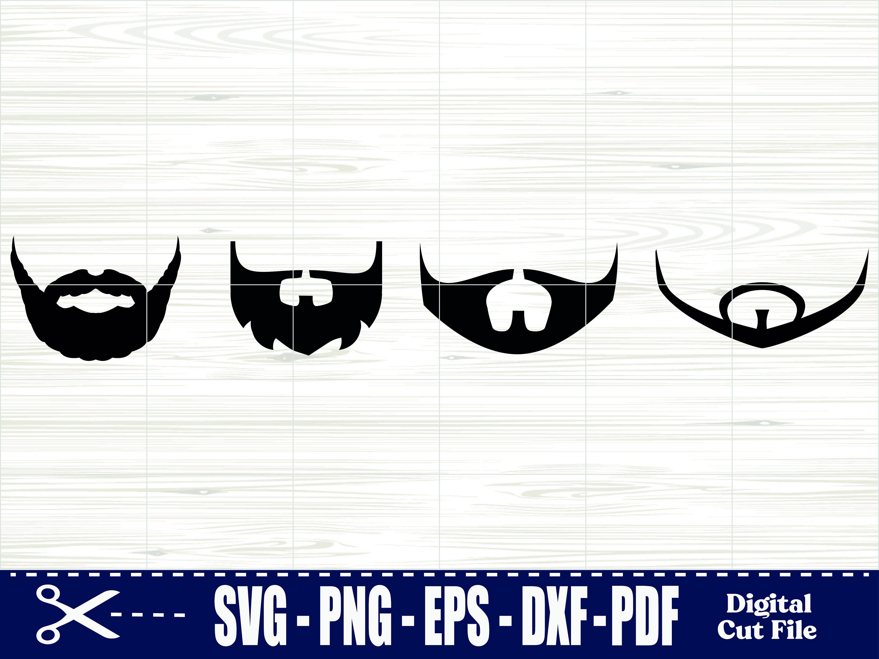 Beard SVG Bundle, Mustache SVG Bundle, Beard Cut File, Beard Clipart ...