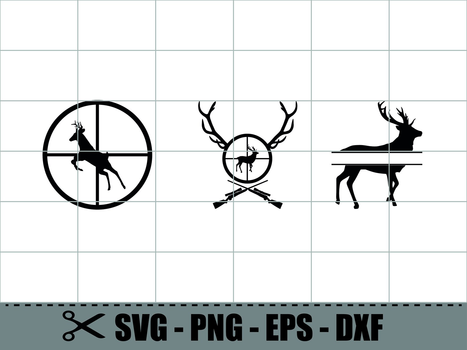 Deer Bundle Svgdeer Svgnature Deer Svg File Mountains Svg - Etsy