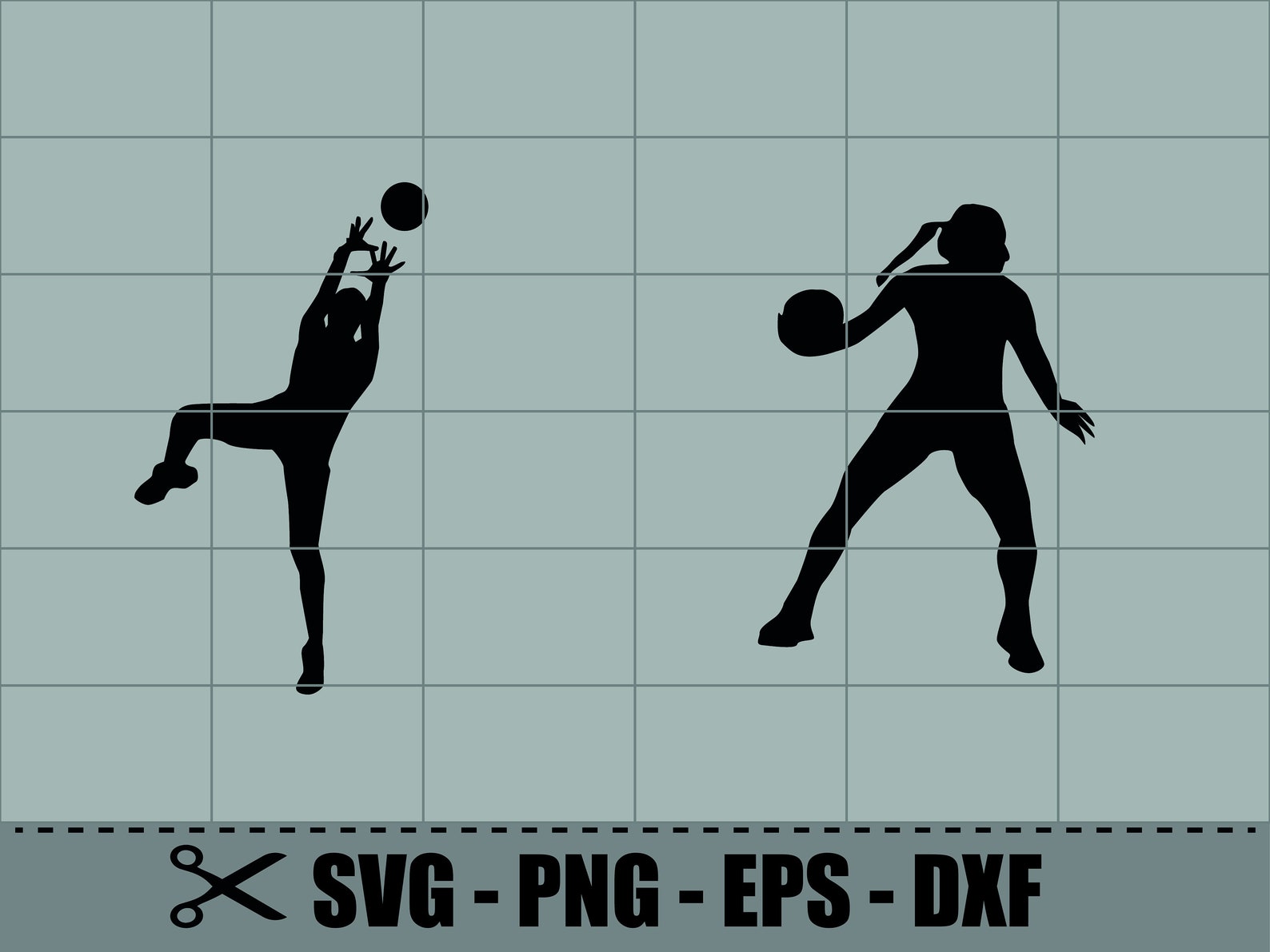 Handball Svg Bundle, Handball Silhouette Svg, Male Handball Player SVG ...