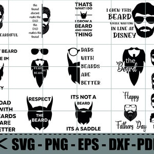 Beard SVG Bundle Mustache SVG Bundle Beard Cut File Beard - Etsy