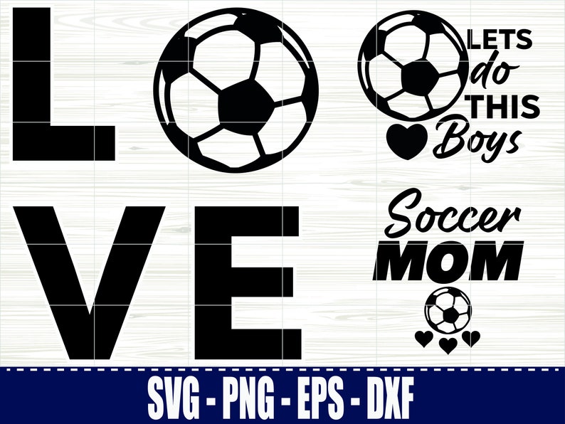 Soccer SVG Bundle: Mom Life, Ball Monogram (digital Download) - Etsy
