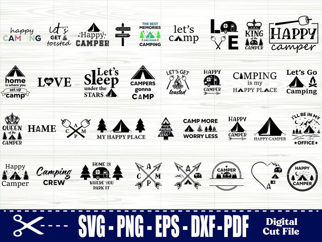 Camping SVG Bundle Camping Crew SVG Camp Life SVG Camping - Etsy
