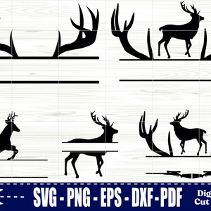 Deer Bundle Svg,deer Svg,nature Deer Svg File, Mountains Svg File ...