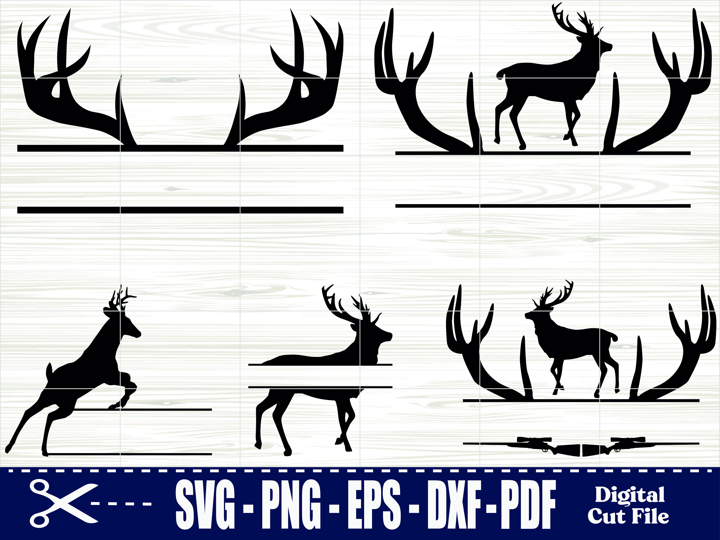 Deer Bundle Svg,deer Svg,nature Deer Svg File, Mountains Svg File ...