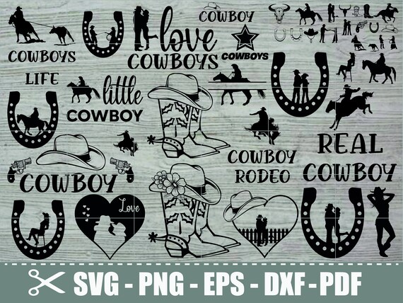 Cowboy Svg Bundle Western Svg Cowboy Hat Svg Rodeo Svg - Etsy Australia