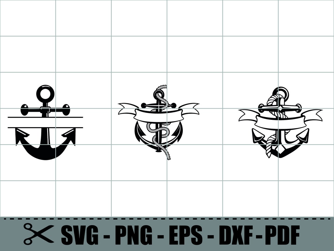 Anchor Big SVG Bundle Anchor Cut File Anchor Clipart Anchor - Etsy UK