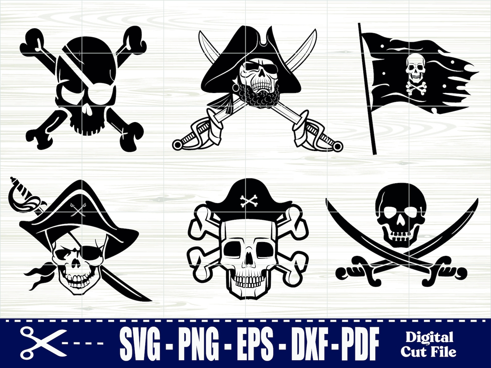 Pirate SVG Bundle, Pirate SVG, Pirate Clipart, Pirate Cut Files for ...