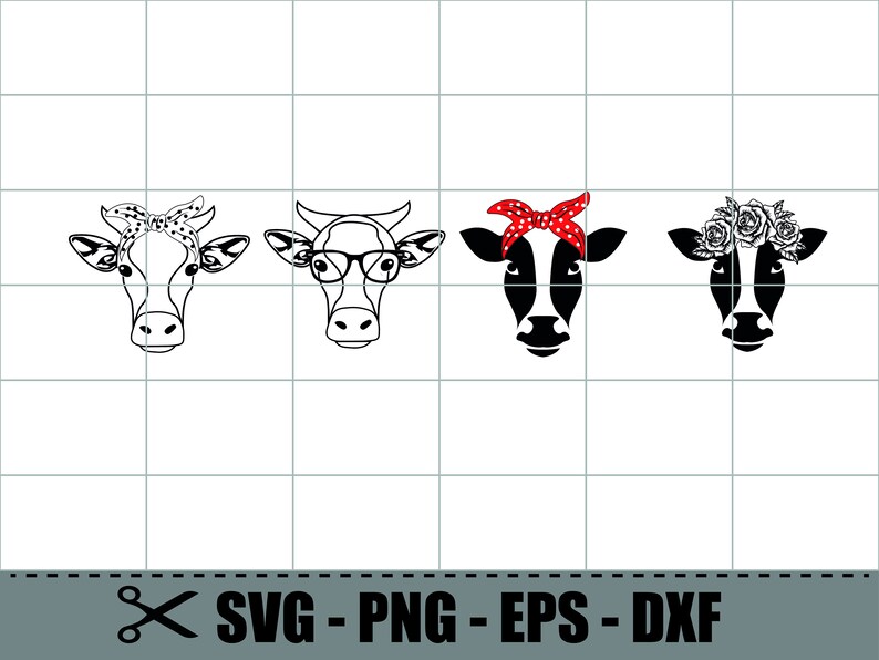 Cow Svg / Cute Cow Svg / Farm Animal Svg / Cow Head Svg / Farm Svg ...