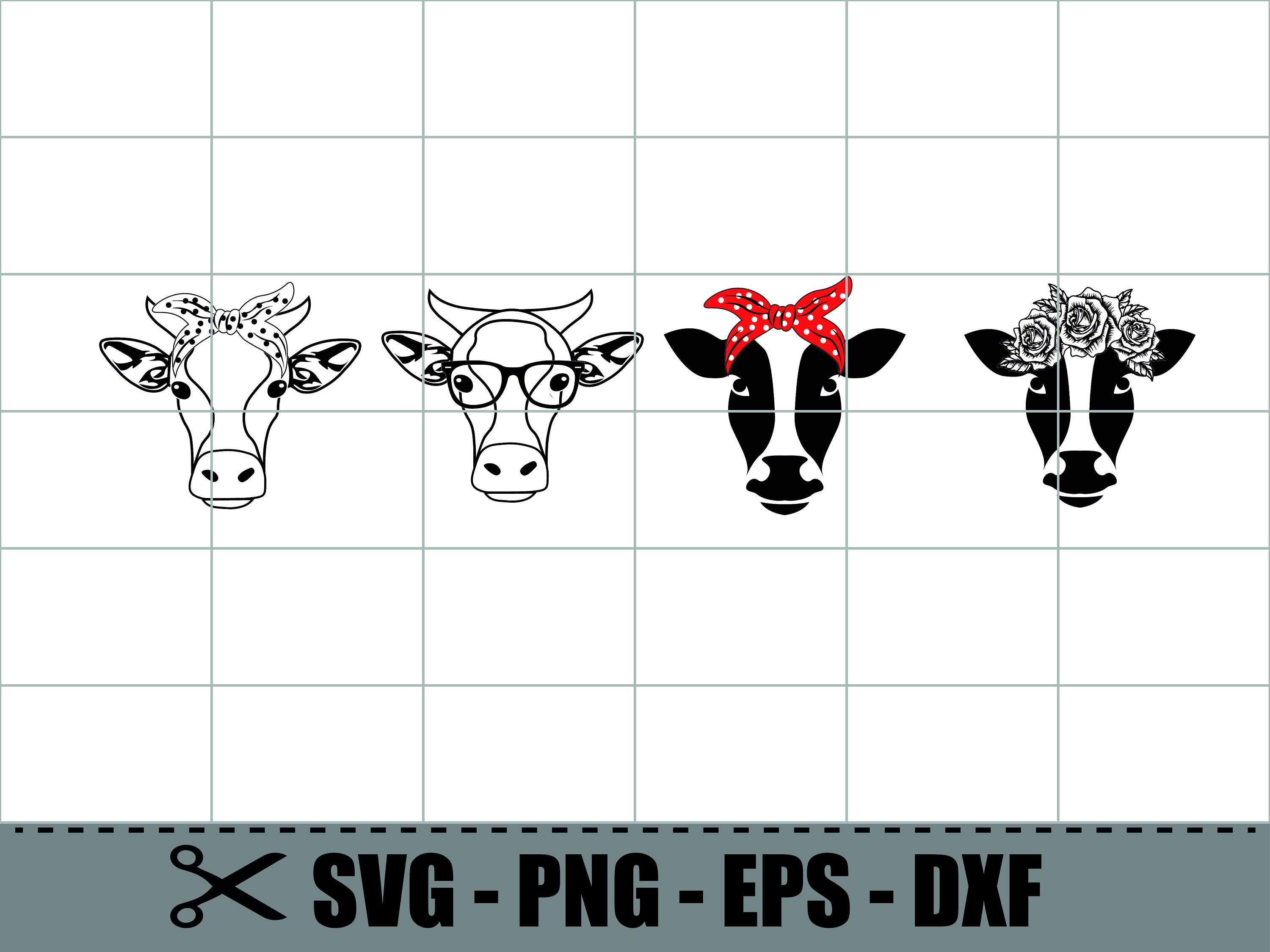 Cow Svg / Cute Cow Svg / Farm Animal Svg / Cow Head Svg / Farm Svg ...