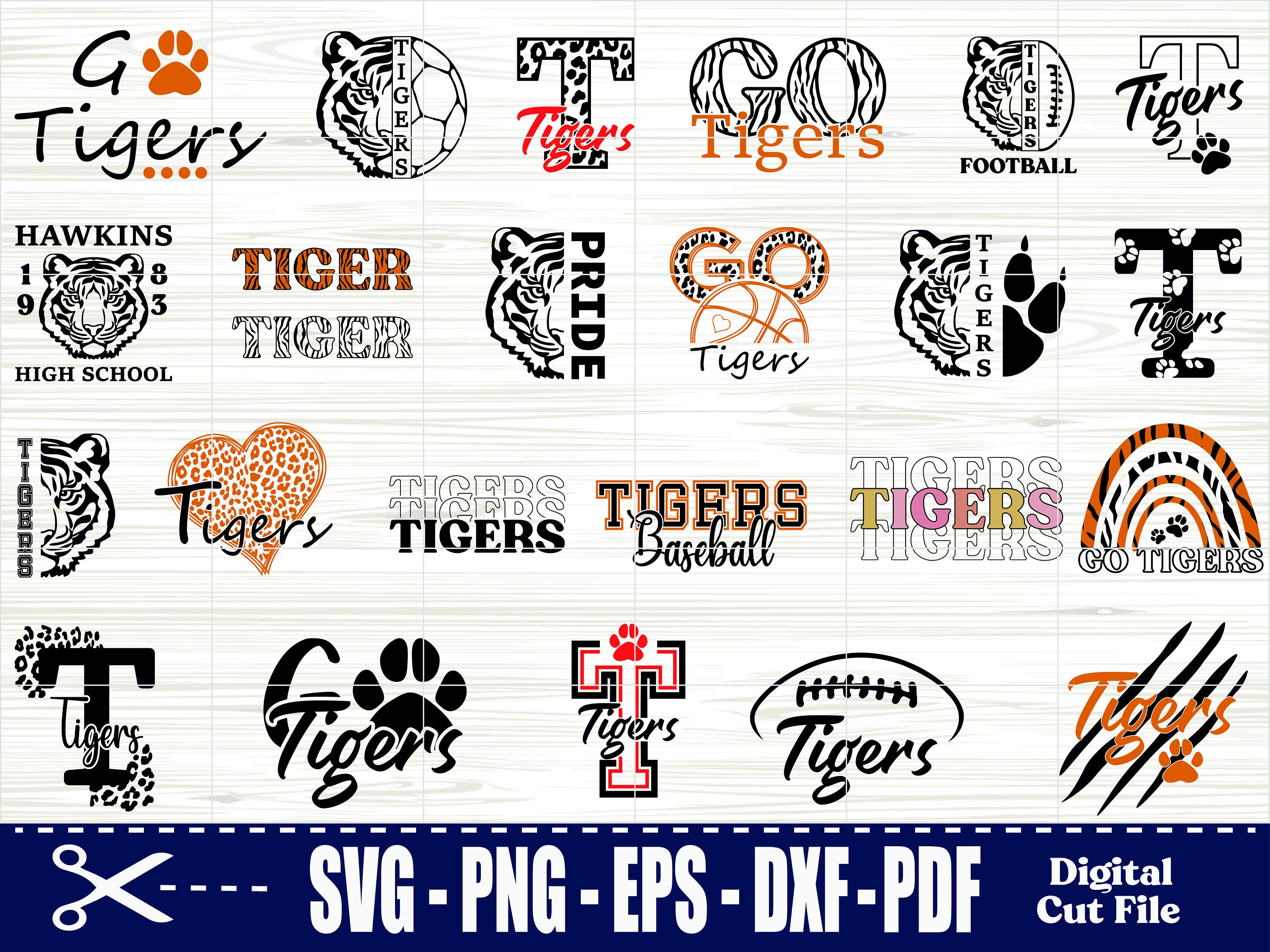 Tigres Svg, Arquivo Tiger Svg, Tiger Head Svg, GO Tiger Svg, Paw Svg ...