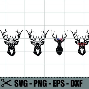 Deer Bundle Svgdeer Svgnature Deer Svg File Mountains Svg - Etsy