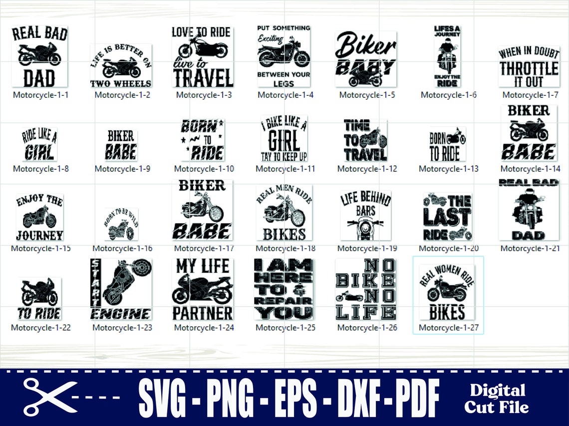 Motorcycle Svg Biker Svg Chopper Svg Harley Svg Motor Bike Svg ...