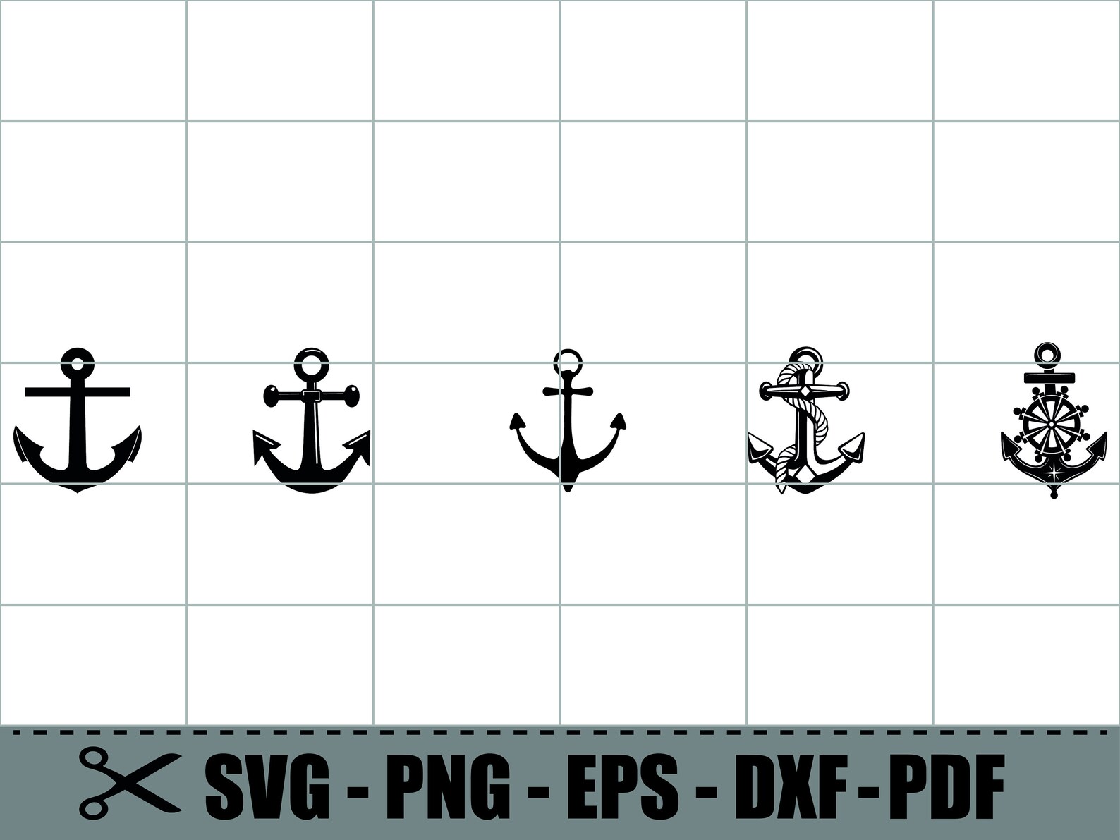 Anchor Big SVG Bundle Anchor Cut File Anchor Clipart Anchor - Etsy ...