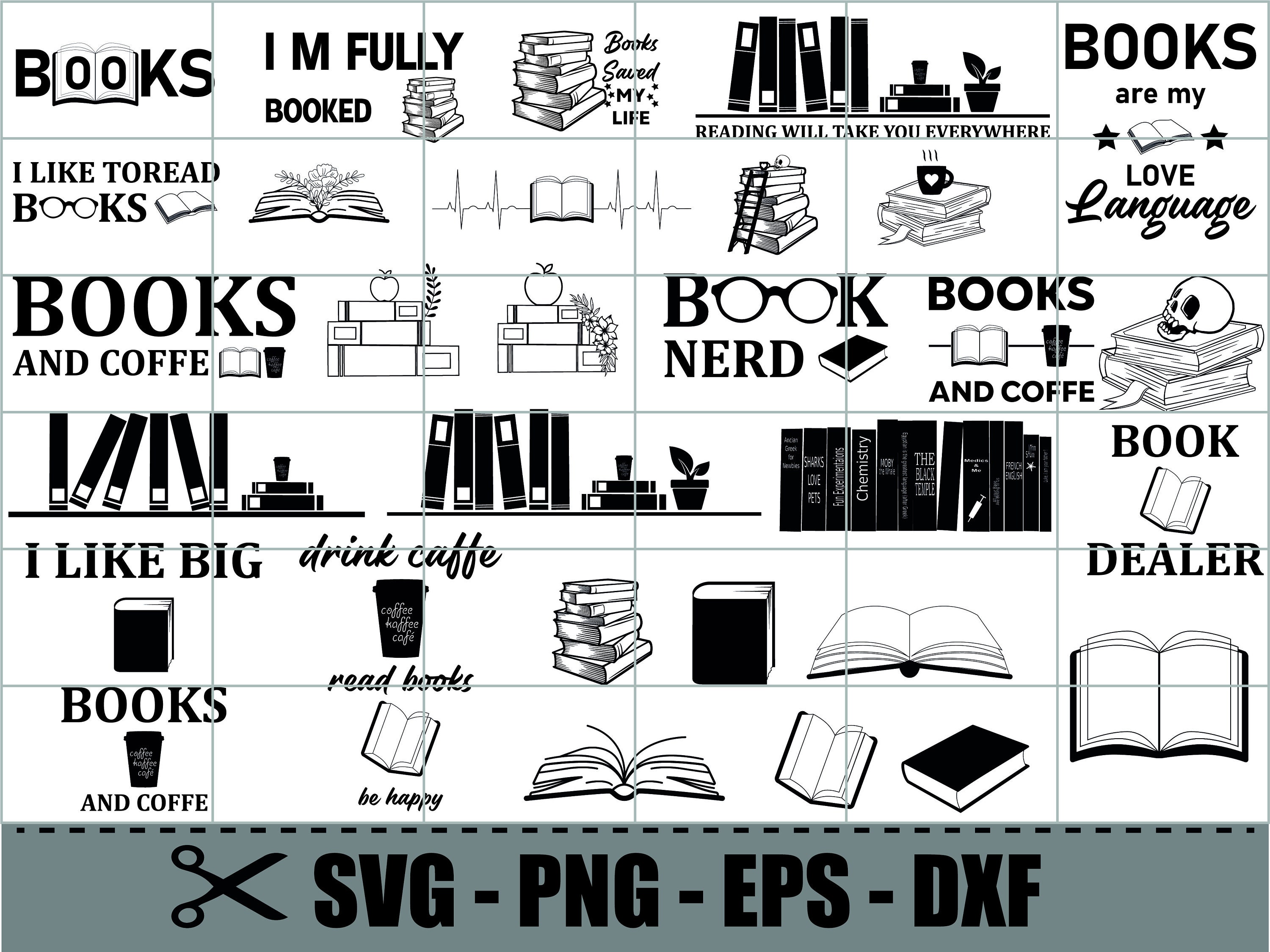 Book SVG/ Open Book SVG / Library SVG / School Svg / Monogram / Clipart ...