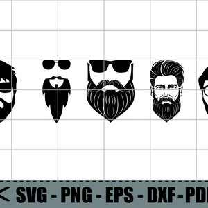 Beard SVG Bundle Mustache SVG Bundle Beard Cut File Beard - Etsy