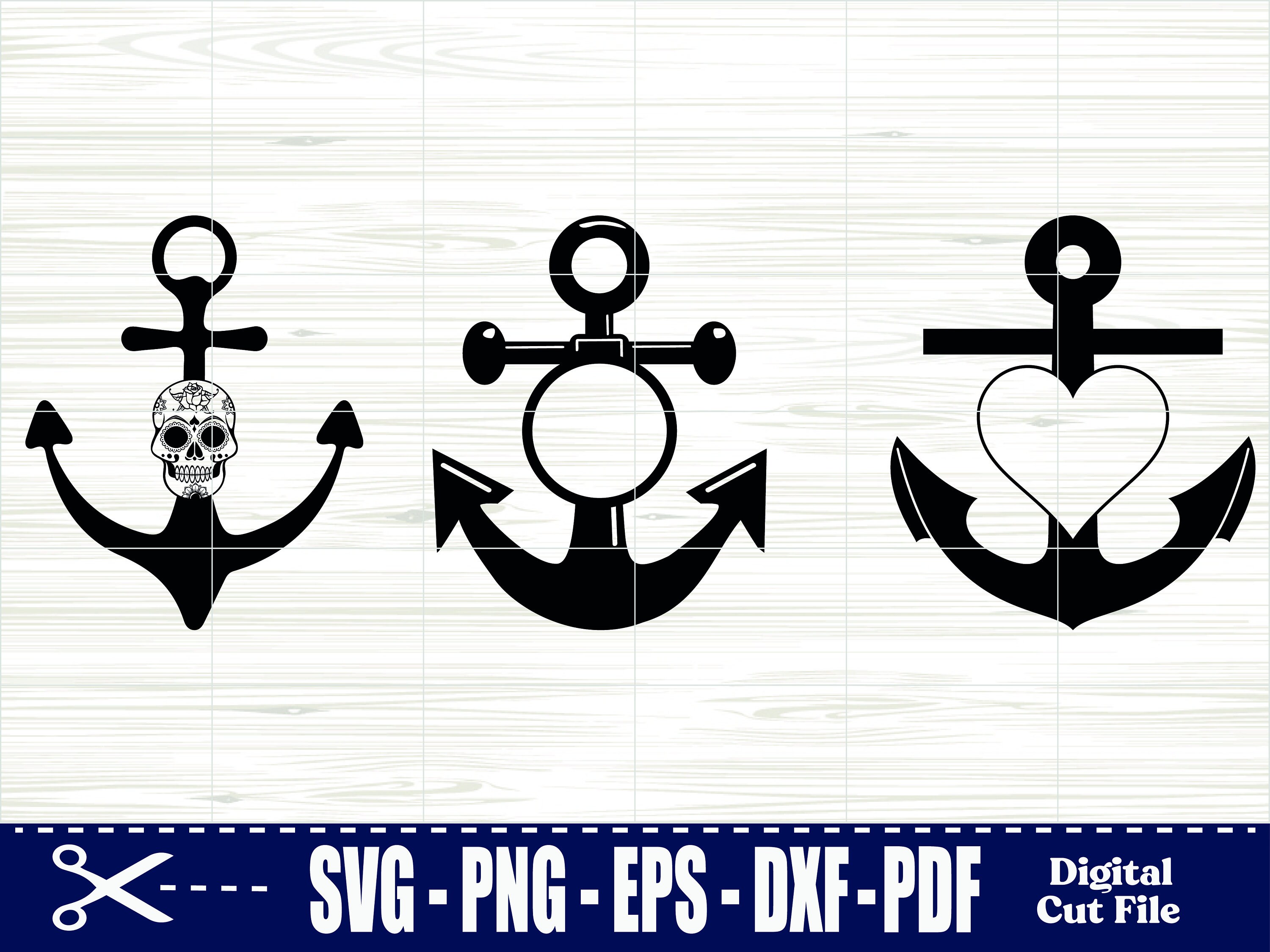 Anchor Big SVG Bundle Anchor Cut File Anchor Clipart Anchor - Etsy UK