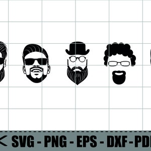 Beard SVG Bundle Mustache SVG Bundle Beard Cut File Beard - Etsy