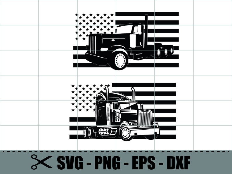 Semi Truck Svg, Truck Driver Svg, Trucker Svg, Semi Truck Clipart ...