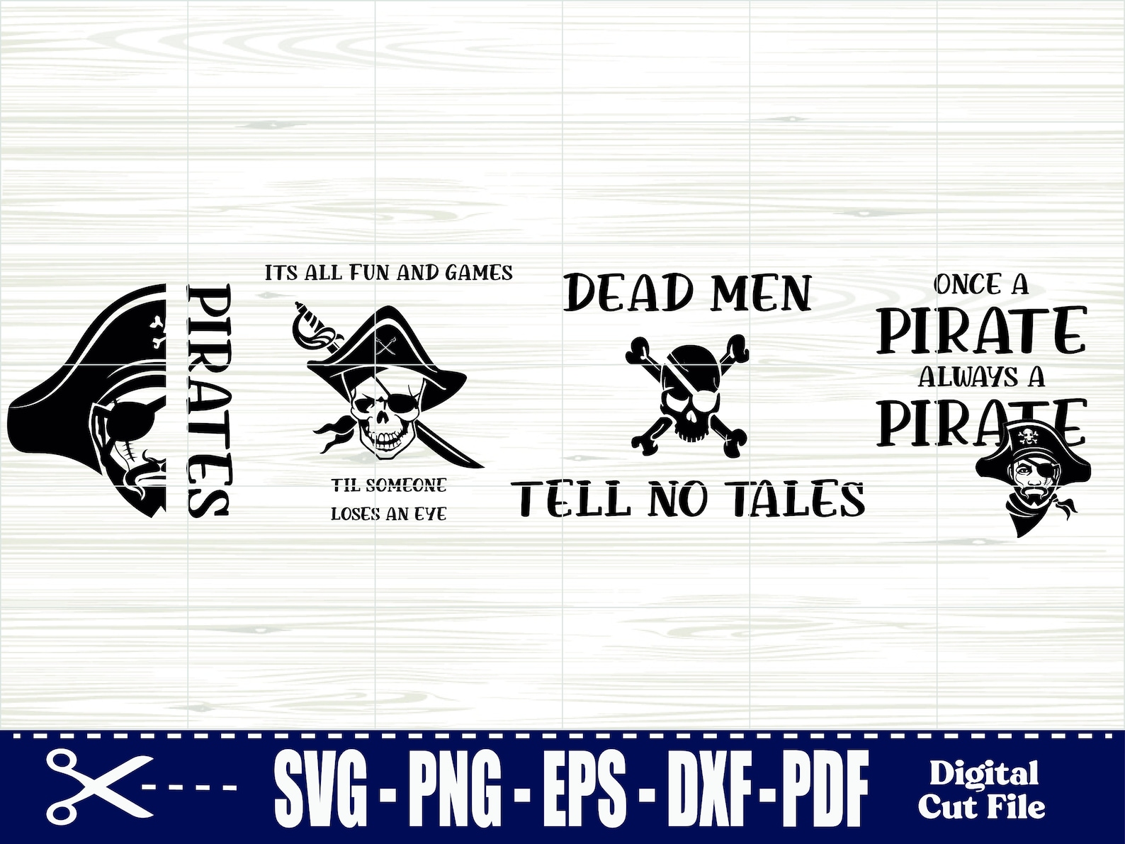 Pirate SVG Bundle, Pirate SVG, Pirate Clipart, Pirate Cut Files for ...