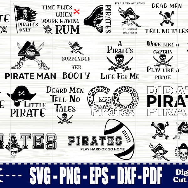 Pirate Svg - Etsy