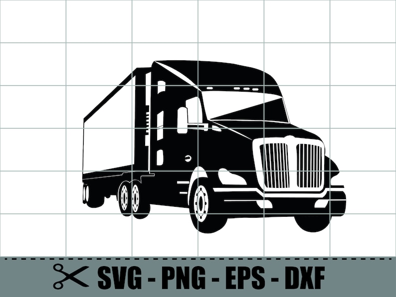 Semi Truck Svg, Truck Driver Svg, Trucker Svg, Semi Truck Clipart ...