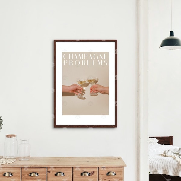 Champagne Wall Art - Etsy