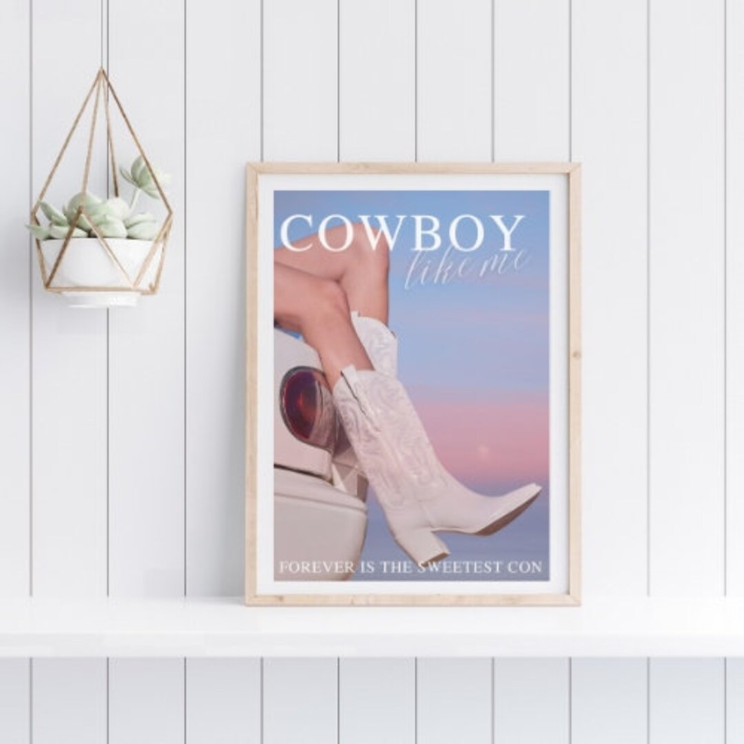 Cowboy Like Me | Taylor Swift Wall Art | Lyric Wall Art | Prints - Etsy