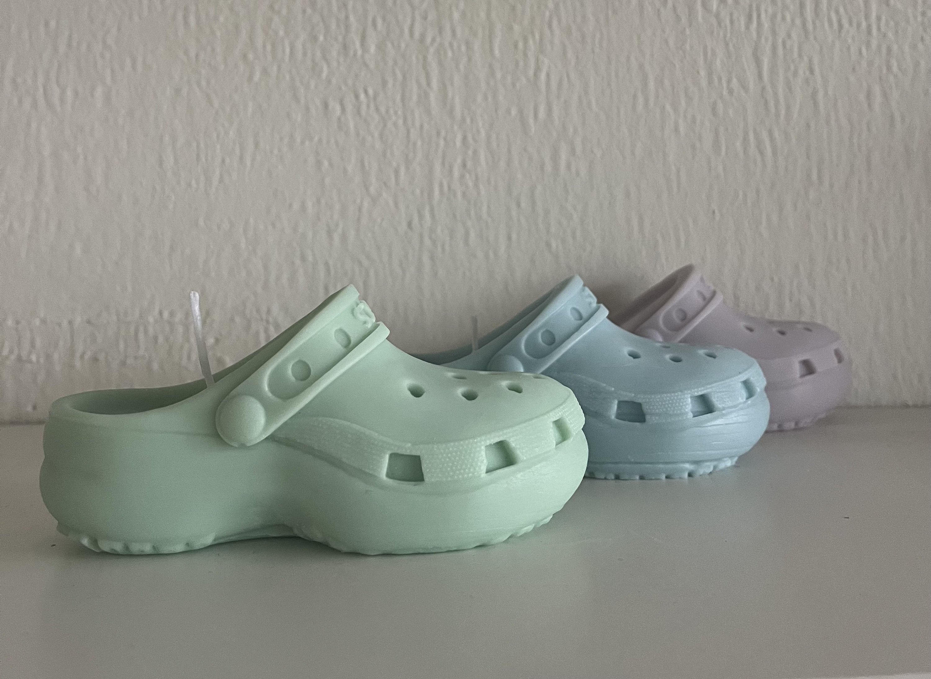 Croc Candle Canola Wax Aesthetic Home Decoration Gift - Etsy