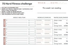 75 Hard Template including Progress Tracker - Etsy