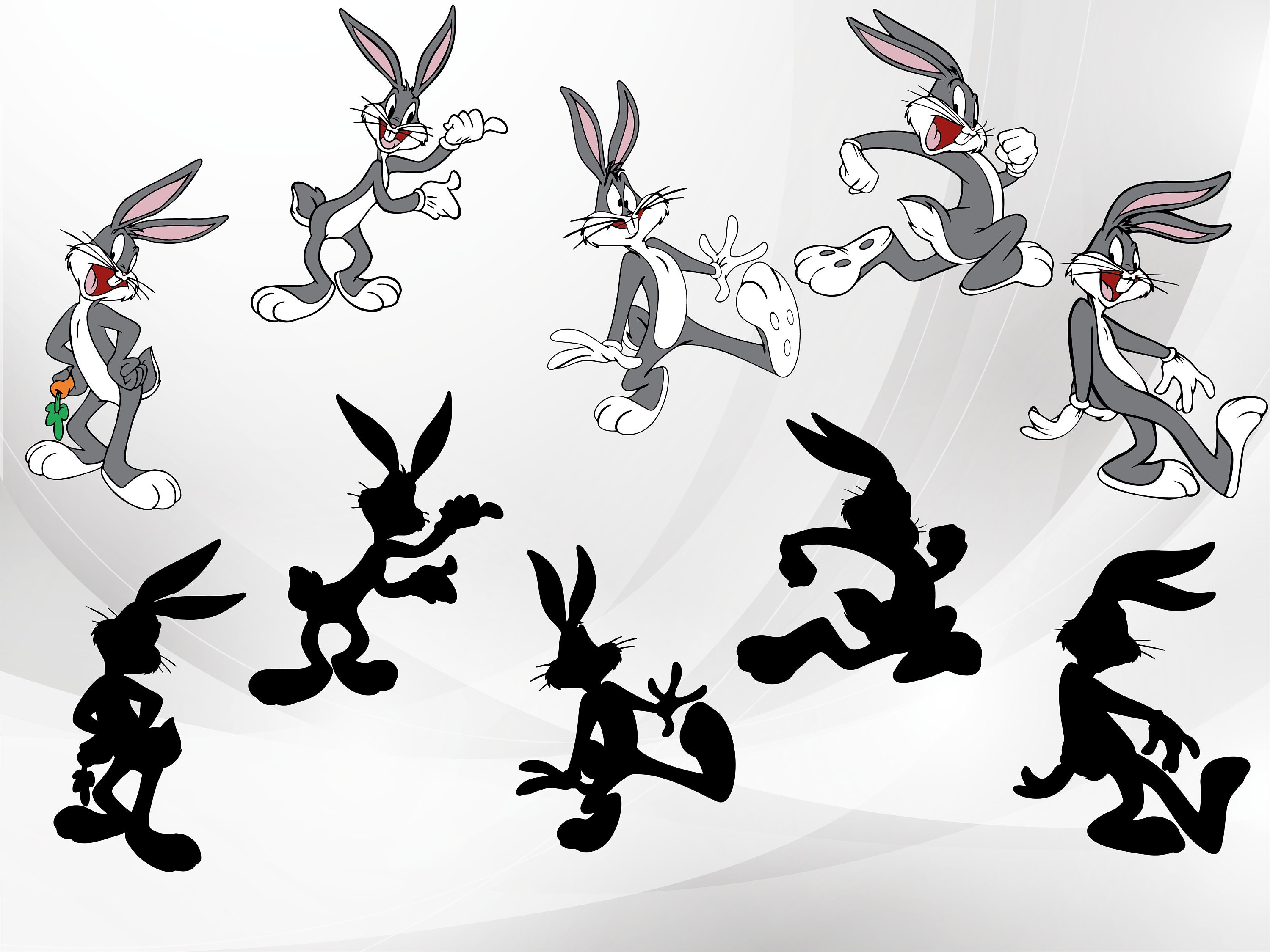 Bugs Bunny Svg Bundle Rabbit Svg Bugs Bunny Png Bad Bunny - Etsy Australia