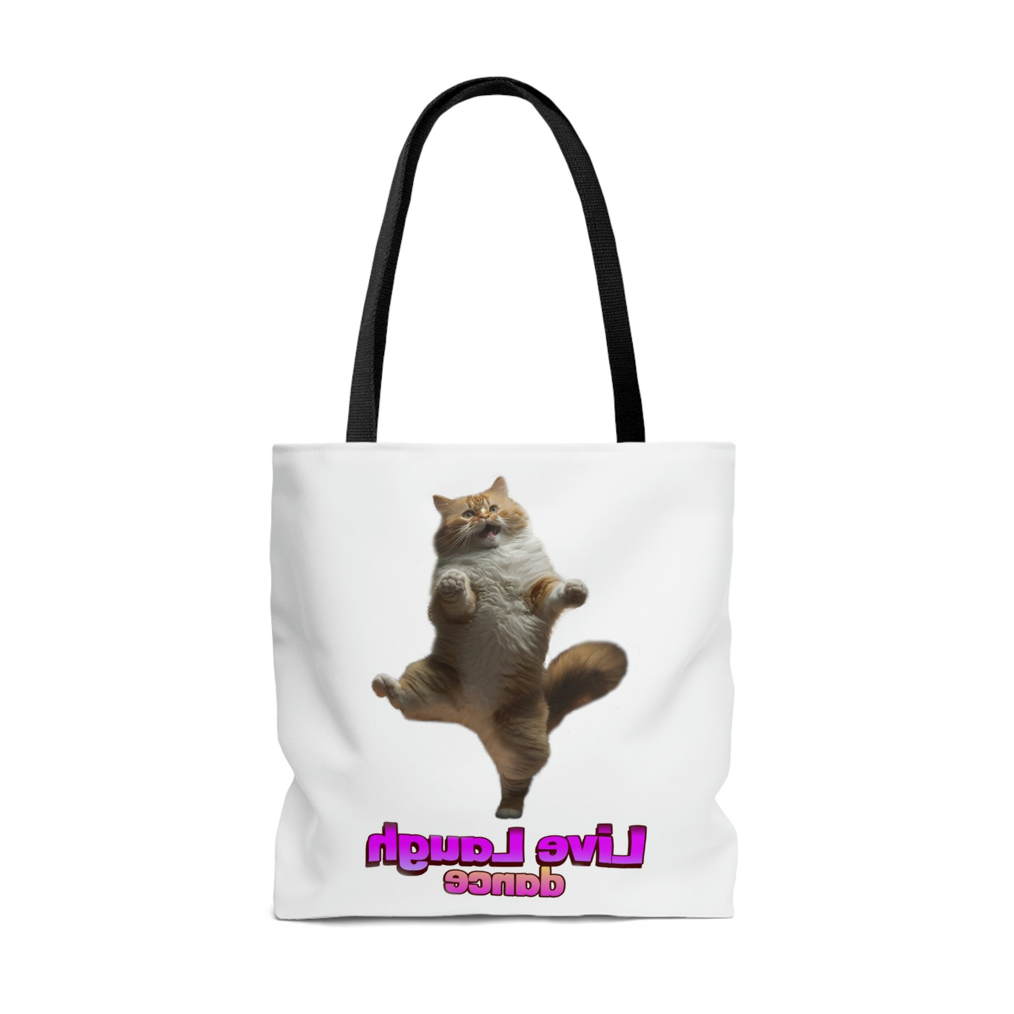 Live Laugh Dance Tote Bag, Cat Dancing, Dancer Shirt, Shirt for Dancer ...