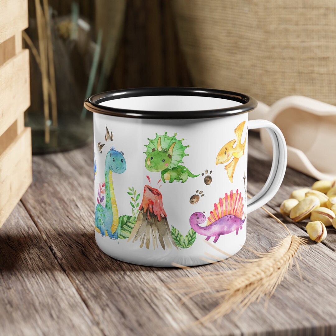 Dinosaurs Mug, Dinosaur Kids Cup, Kids Camping Mug, Dinosaur Gift ...