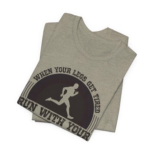 Motivational Running Men Tee, Workout T-shirt, Inspirational Runner ...