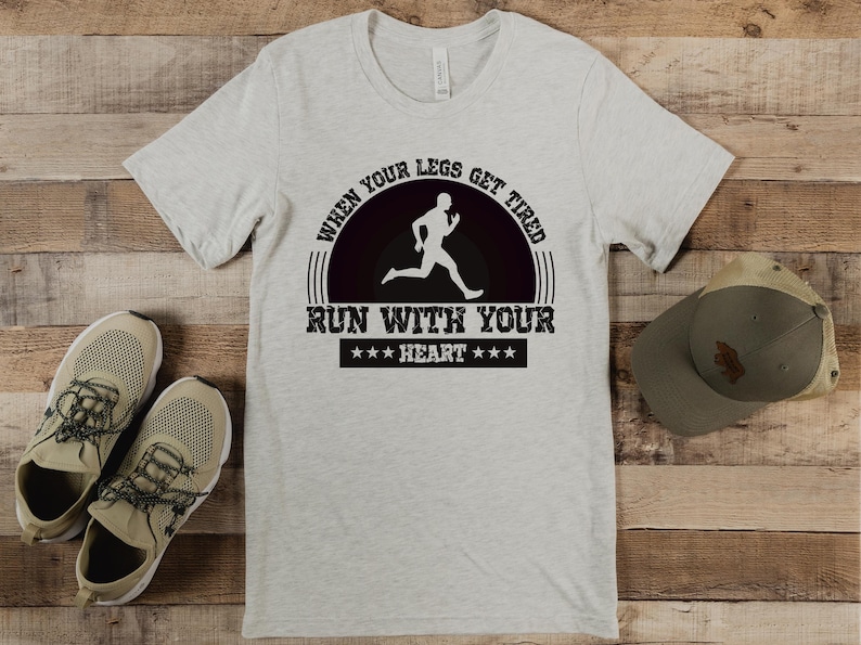 Motivational Running Men Tee, Workout T-shirt, Inspirational Runner ...
