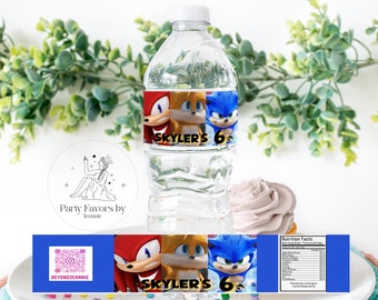 Sonic Water Labels - Etsy
