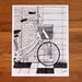 Japan Travel Ink Art, Kyoto Bicycle Ink and Pen Print, Black and White ...