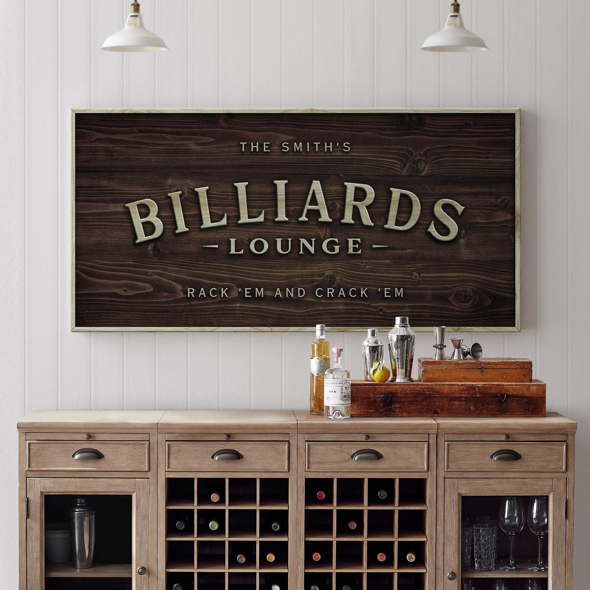 Big Custom Billiards Sign, Pool Table Room Sign, Game Room Decor ...