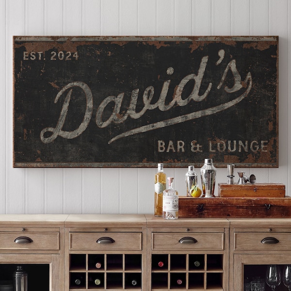 Custom Bar Sign - Etsy