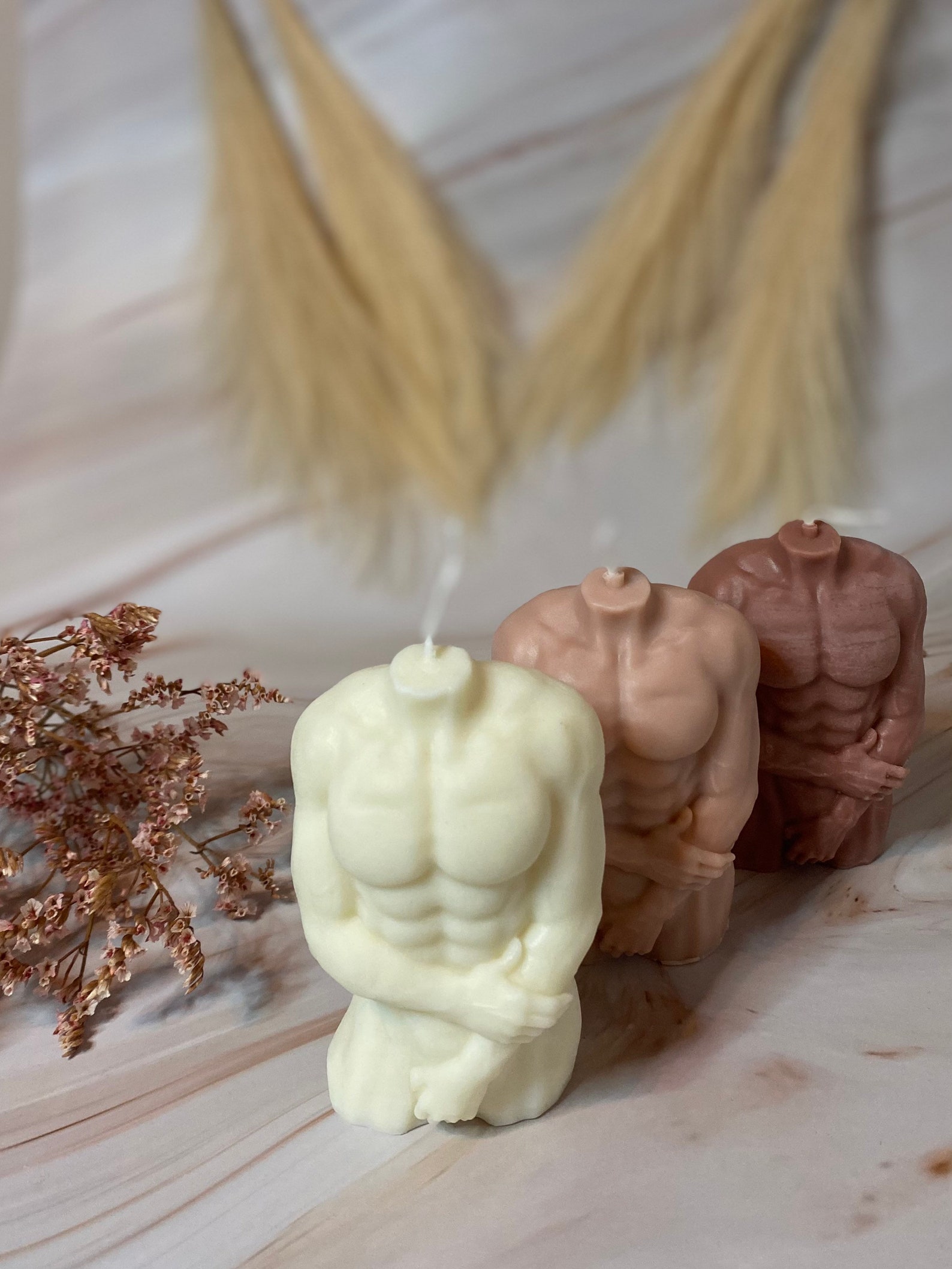 Handmade Candle Torso- the Shy Boy - Etsy