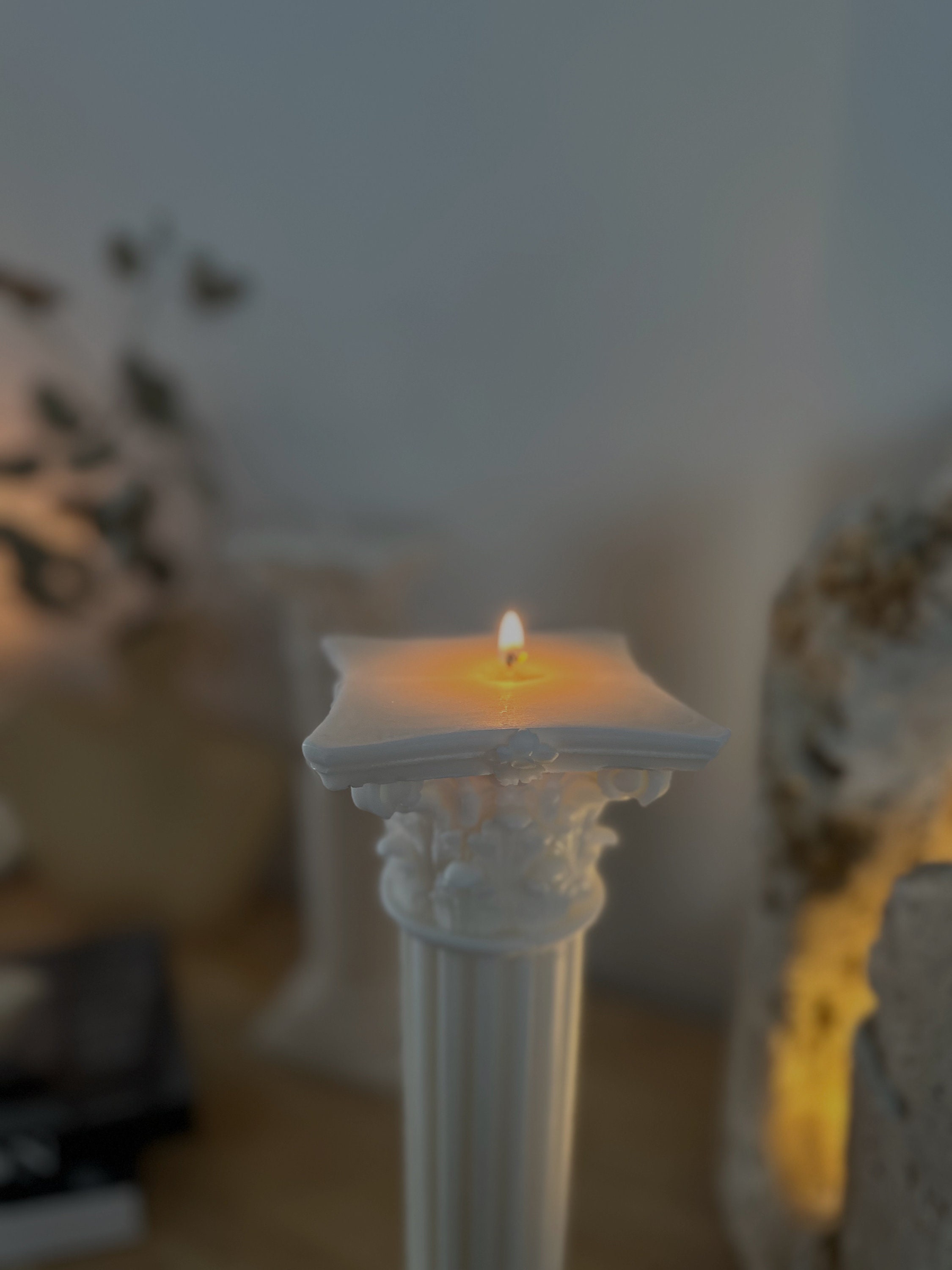 Roman Column Large Candle | Masterpiece - Etsy