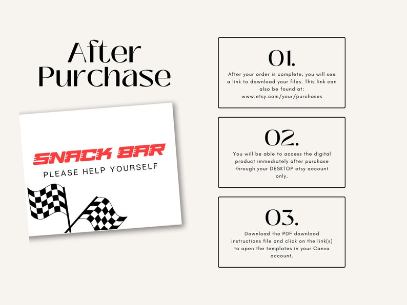 Race Car Party Food Sign, Canva Template, Snack Bar Sign, Racing Driver ...