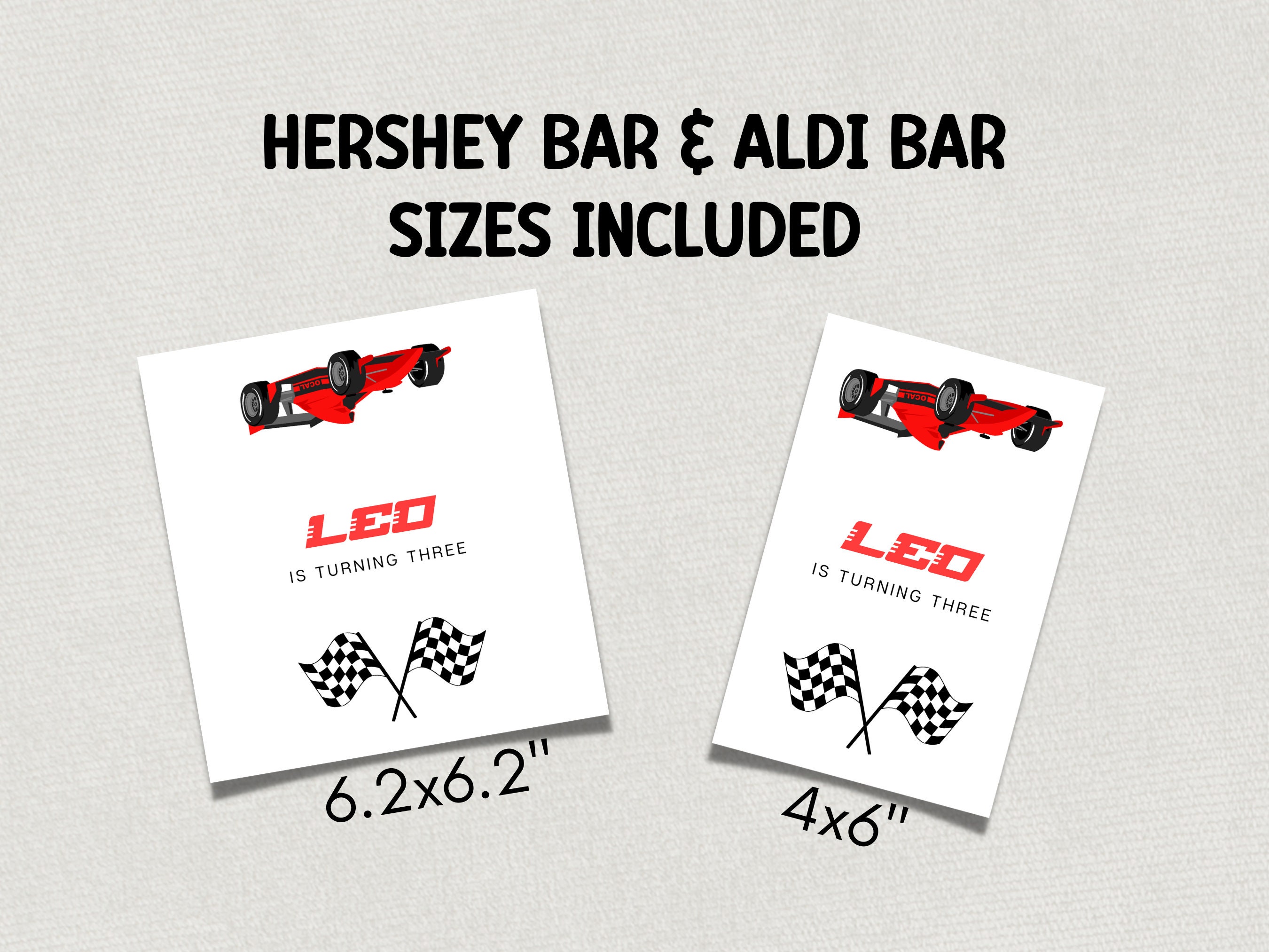 Race Car Chocolate Bar Wrapper, Candy Bar Label, Go Kart Birthday Party ...