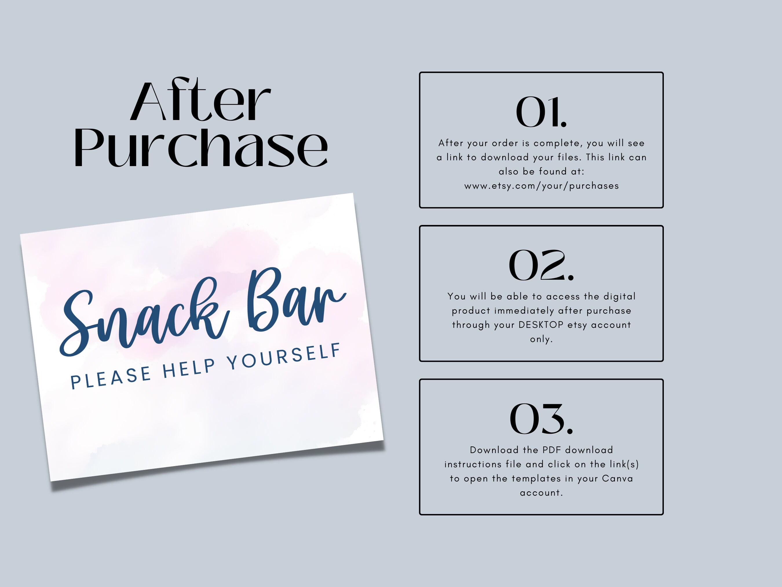 Bunny Party Food Sign, Canva Template, Snack Bar Sign, Bunny Rabbit ...